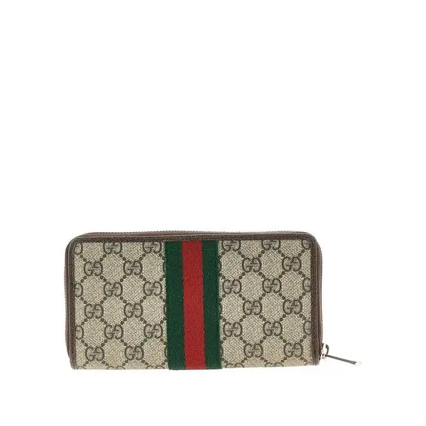 Gucci Ophidia' Zip-around Wallet - Beige