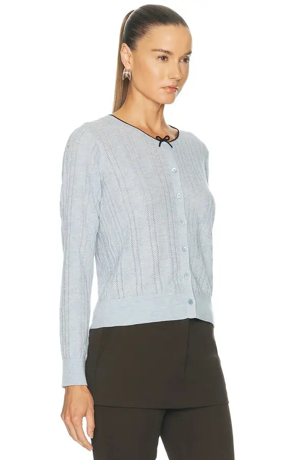Acne Studios Kween Silk Wool Cardigan