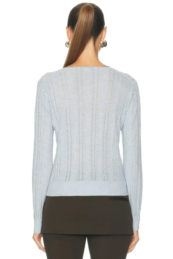 Acne Studios Kween Silk Wool Cardigan