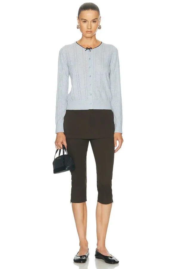 Acne Studios Kween Silk Wool Cardigan