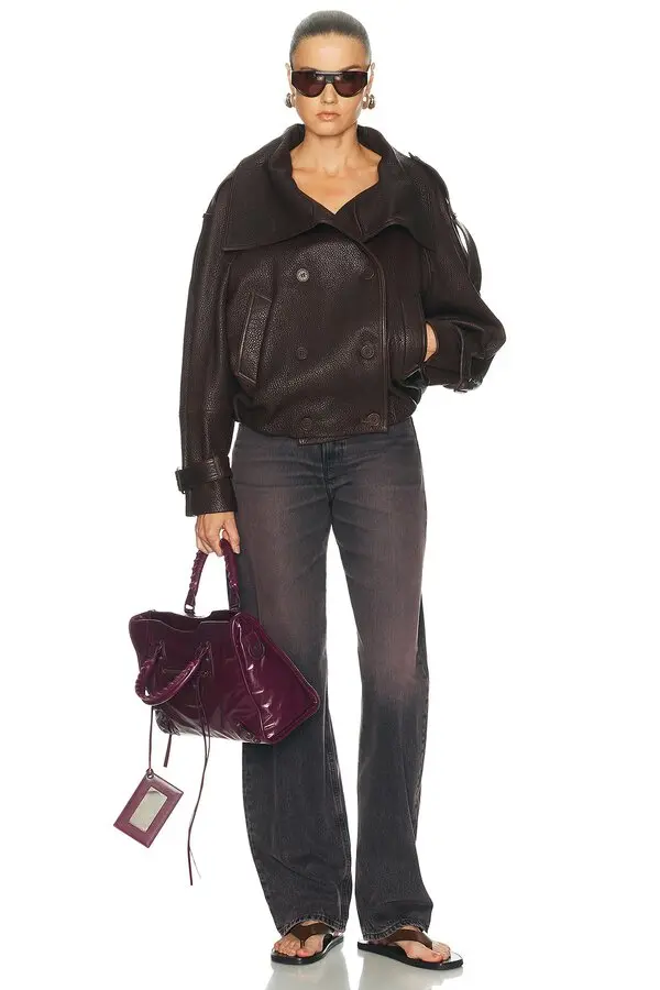 Acne Studios Laris Leather Jacket