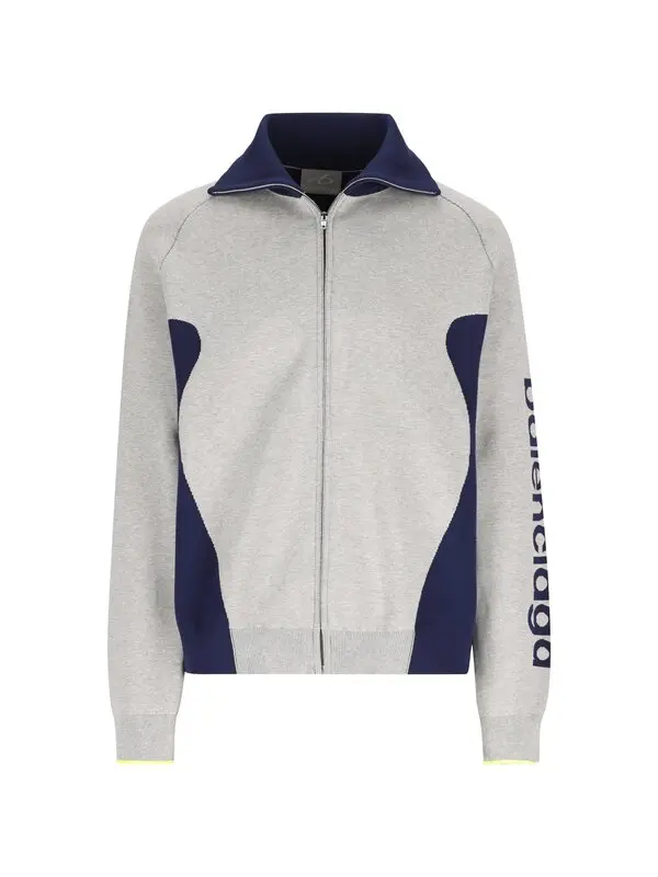 Balenciaga Zip-up Knitted Cardigan