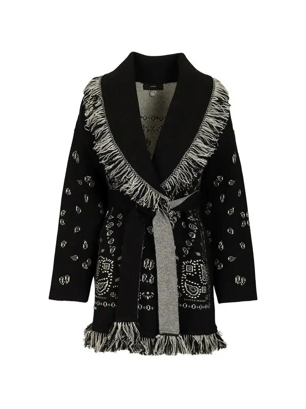 Alanui Bandana Jacquard Cardigan