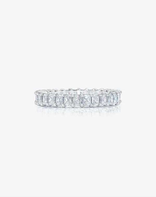 Ring Concierge Radiant Diamond Eternity Band In Platinum - One-color