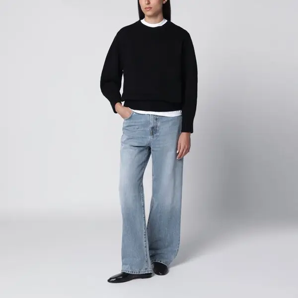 TOTEME Oversized Crewneck Sweater In Cotton