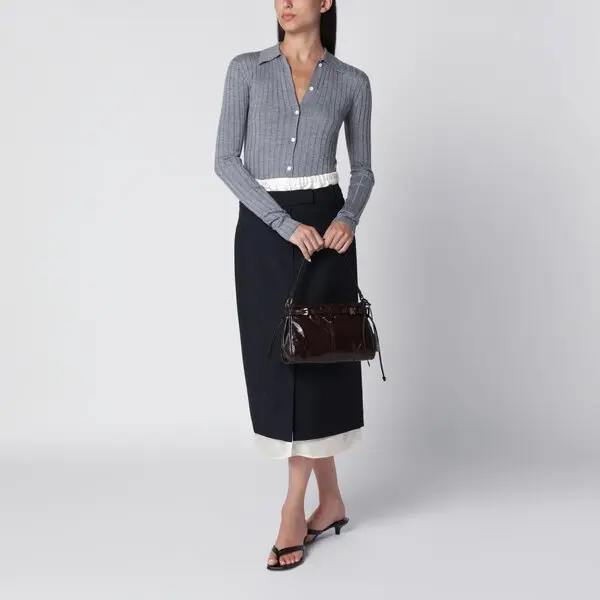 RÓHE Navy Skirt With Boxer Detail