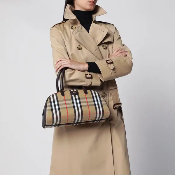 Burberry Highlands Check Tote Bag - Beige
