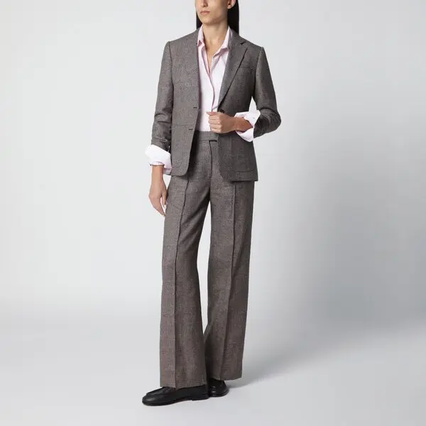 Burberry Prince Of Wales Wool-blend Single-breasted Jacket