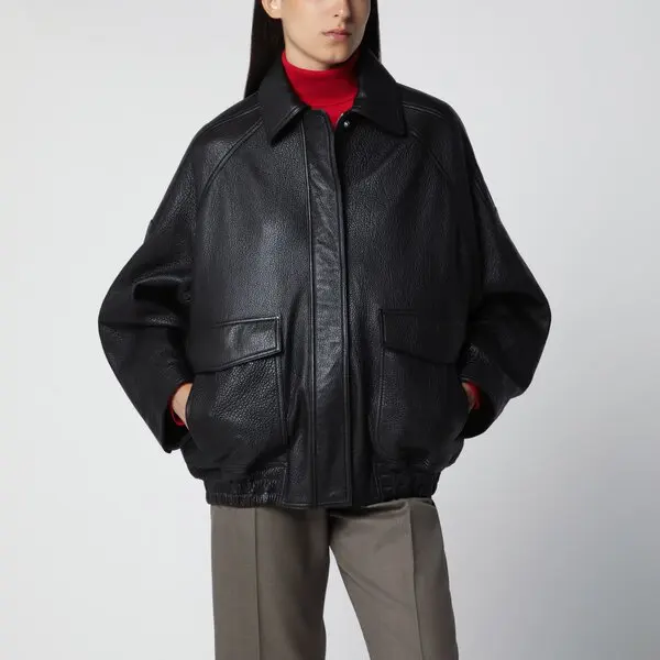RÓHE Grained Leather Jacket