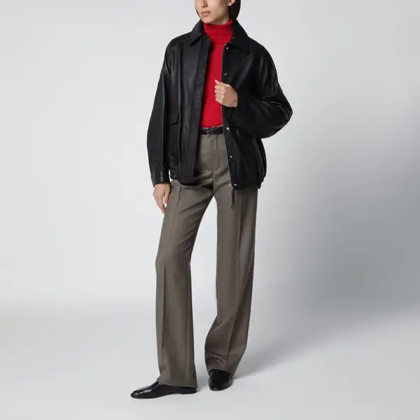 RÓHE Grained Leather Jacket