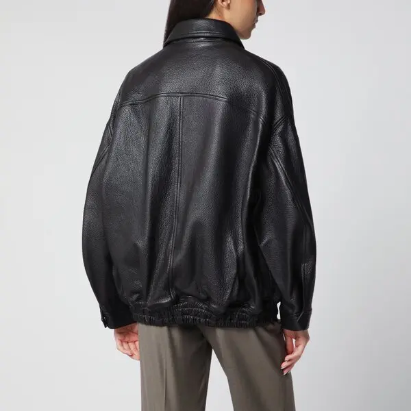 RÓHE Grained Leather Jacket