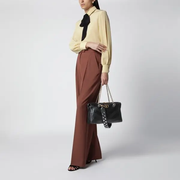 Valentino Garavani Panthea Chevron Leather Bag