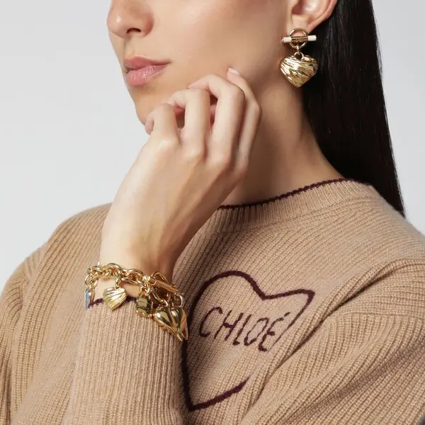 Chloé Paddington Chain Bracelet In Gold Brass - Metal