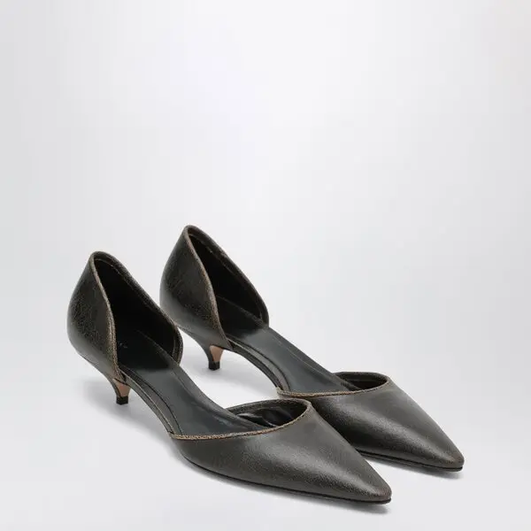 THE ROW Liisa D'orsay Pumps In Suede - Brown
