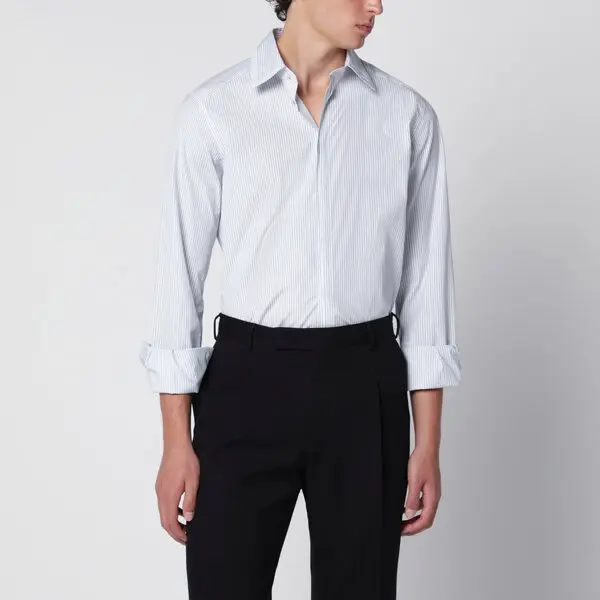 Dolce & Gabbana Double-collar Striped Shirt