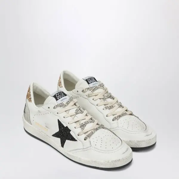 GOLDEN GOOSE Ball Star Sneakers With Glitter Accents