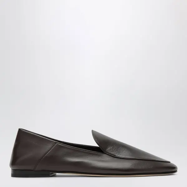 Dear Frances Gio Nappa Leather Slip-on Loafers - Brown