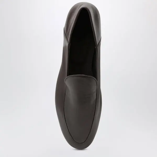 Dear Frances Gio Nappa Leather Slip-on Loafers - Brown
