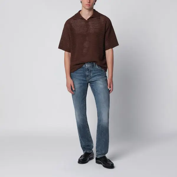 Dolce & Gabbana Slim-fit Washed Denim Jeans