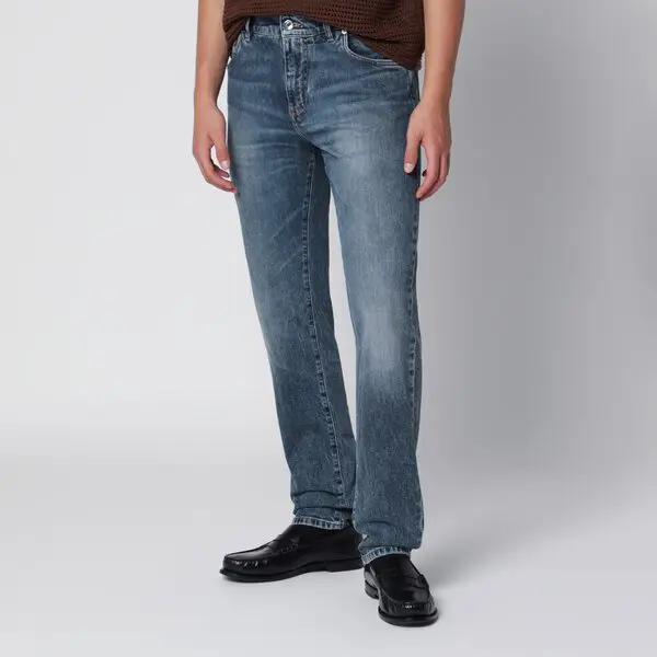 Dolce & Gabbana Slim-fit Washed Denim Jeans