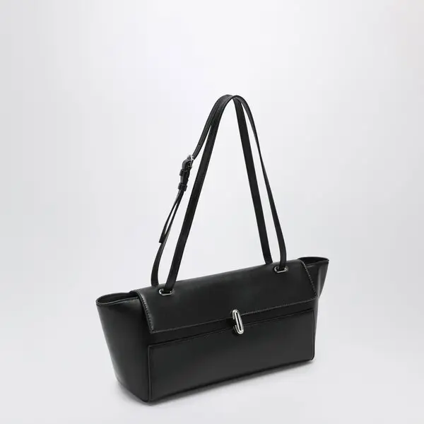 Savette Symmetry Trapeze Bag In Leather - Black