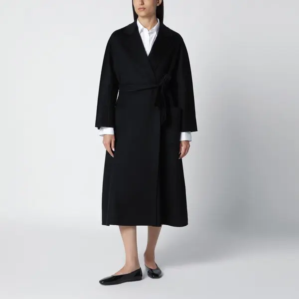 Max Mara Ludmilla Icon Cashmere Coat - Black