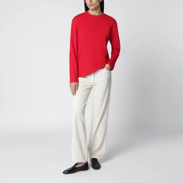 FLORE FLORE Maggie Organic Cotton Long-sleeve Top