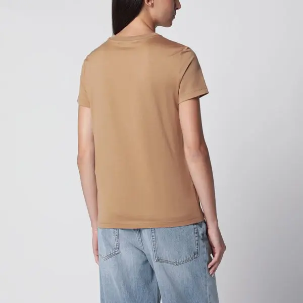 Max Mara Camel Cotton Jersey T-shirt