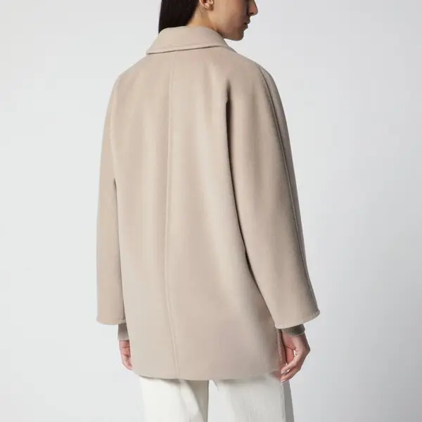 Max Mara Short Double-breasted Wool And Cashmere Coat