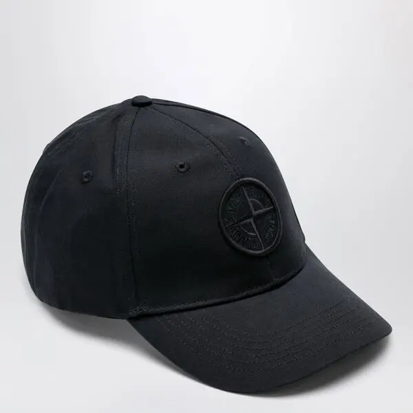 Stone Island Baseball Cap With Logo - Black