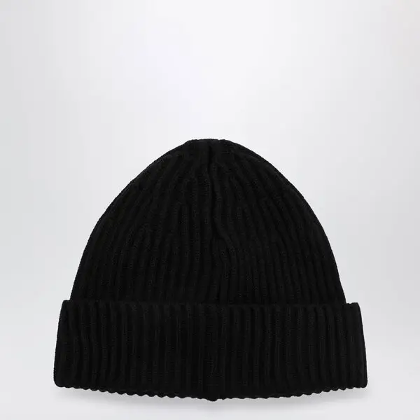 Stone Island Wool Beanie With Compass Patch