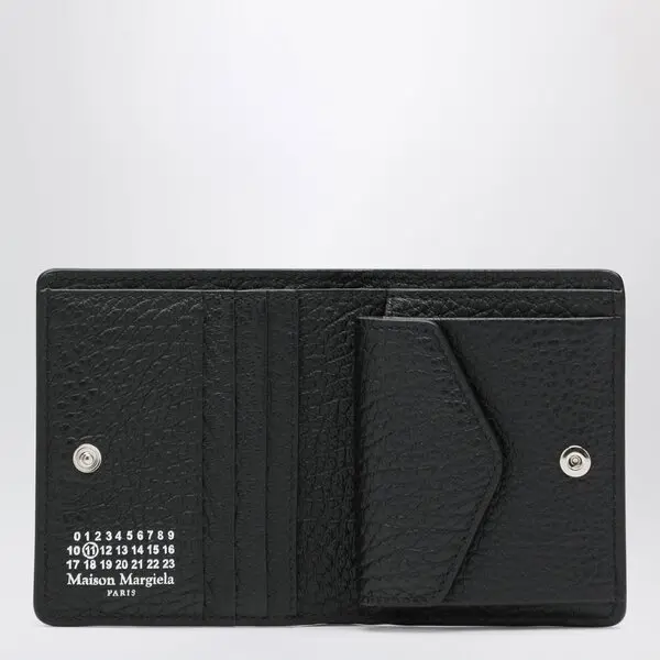 MAISON MARGIELA Four Stitches Compact Grained Leather Card Holder