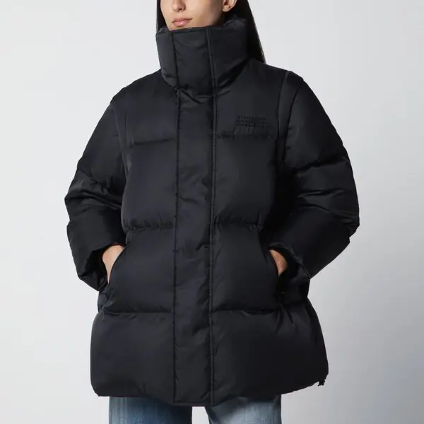 MAISON MARGIELA Detachable Sleeve Puffer Jacket - Black