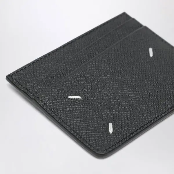 MAISON MARGIELA Four Stitches Card Holder In Calf Leather - Black