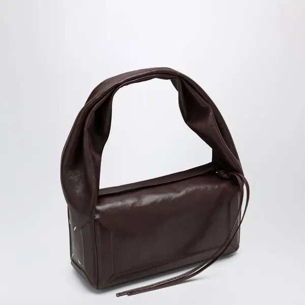 MAISON MARGIELA Box East West Bag In Leather - Burgundy