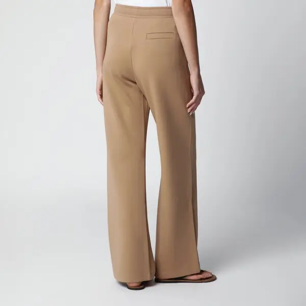 Max Mara Camel Cotton Jersey Trousers