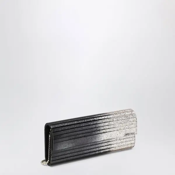 JIMMY CHOO Sweetie Dégradé Glitter Fabric Clutch - Black