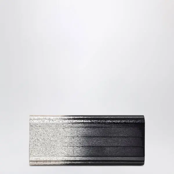 JIMMY CHOO Sweetie Dégradé Glitter Fabric Clutch - Black
