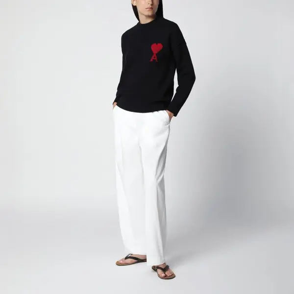 AMI Paris Virgin Wool De Coeur Sweater