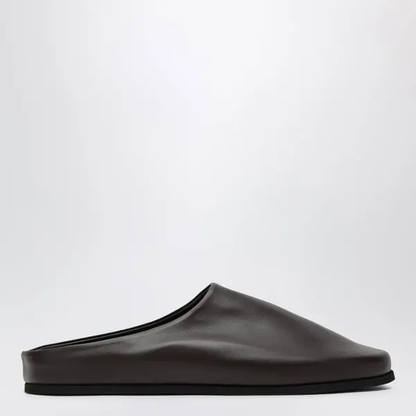 Dear Frances Leather Vico Mules - Brown