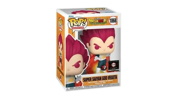 FUNKO Pop! Animation: Dragon Ball Super Brolysuper Saiyan God Vegeta Figure #1868 - Multicolor