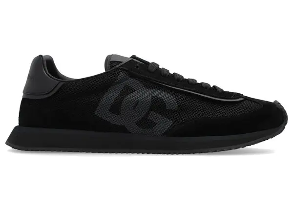 Dolce & Gabbana Dg Cushion Sneaker Suede And Mesh - Black
