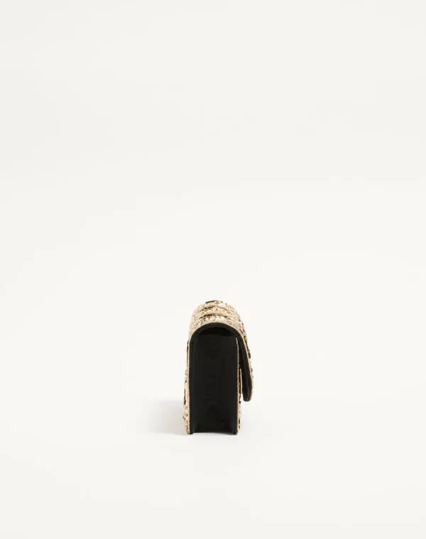 Valentino Garavani Small Embroidered Clutch With Vlogo Signature