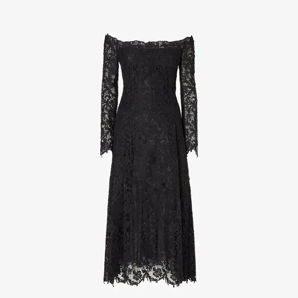 Fendi Macramé Lace Bustier Dress