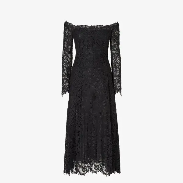Fendi Macramé Lace Bustier Dress