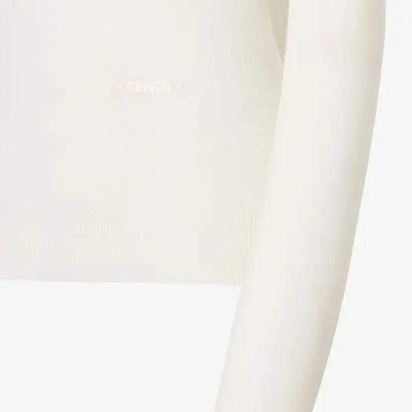 Fendi Cashmere Jumper With Embroidered Logo