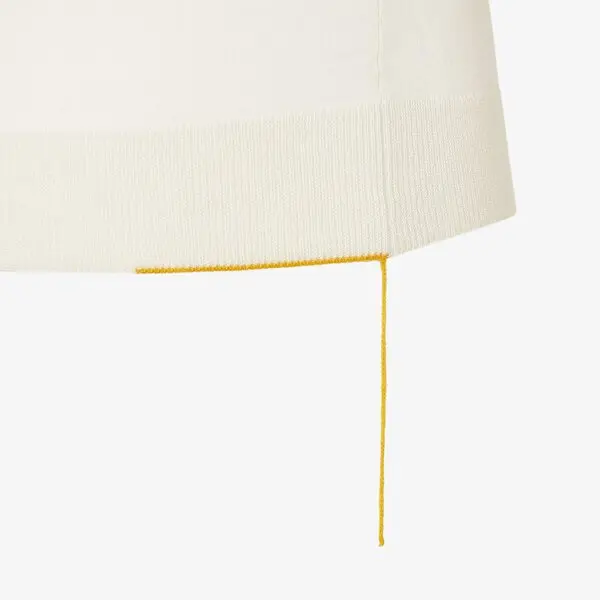 Fendi Cashmere Jumper With Embroidered Logo - White
