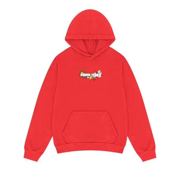 DENIM TEARS Floral Embroidered Logo Hoodie