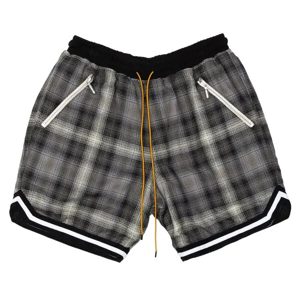 Rhude Basketball Plaid Shorts