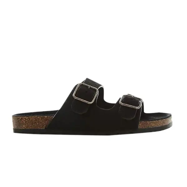 Saint Laurent Jimmy Slide Pony - Black